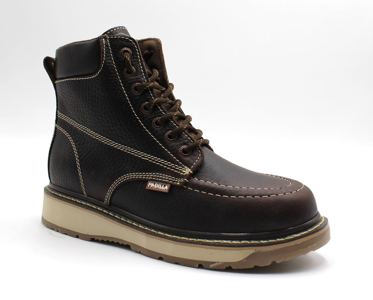 BOTA DE TRABAJO GRISLEY CAFE: EST A305 – Botas Padilla